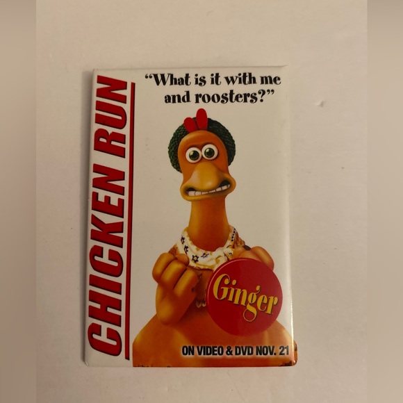 Accessories | Chicken Run Ginger Promo Pin Back Button | Poshmark